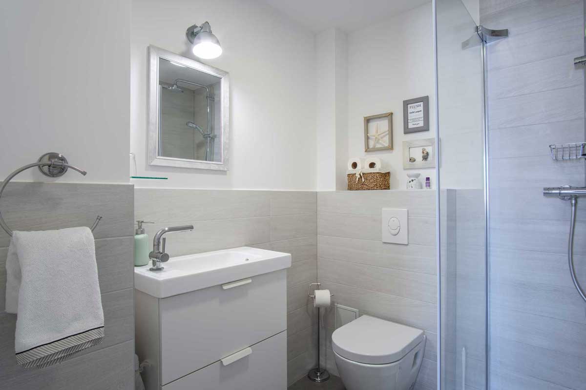 A White Cliffside Studio Apartment